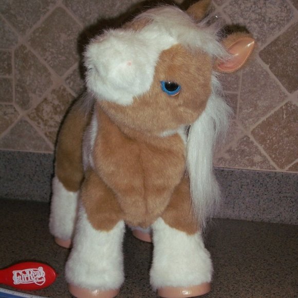 Toys | Hasbro Fur Real Friends Brownwhite Interactive Baby Butterscotch ...